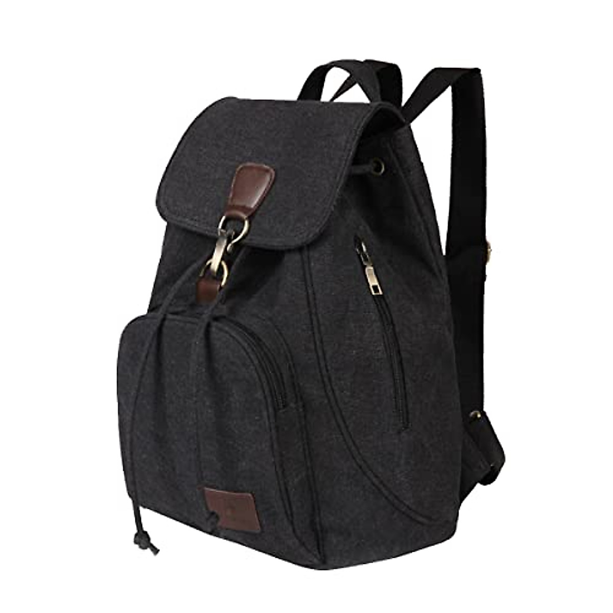 Eshow Canvas Backpack Purse for Women Canvas School Backpacks Small Casual Daypack for Men Women Anti-theft Work Daily Girls