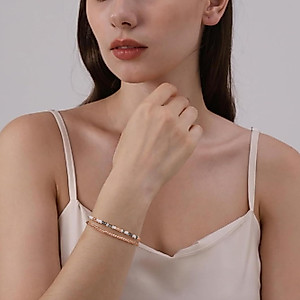 JoycuFF Morse Code Bracelets for Daughter Niece Inspirational Bracelets for Women Mom Encouragement Valentine's Day Mother's Day Birthday Graduation Gifts Meaningful You Make a Difference