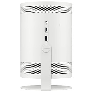 Samsung The Freestyle Projector, Up to 100" Screen, Smart TV, 360 Degree Sound (SP-LSP3BLAXZA) Bundle with 2 YR CPS Protection Pack, Deco Gear HDMI Cable and 120" Screen