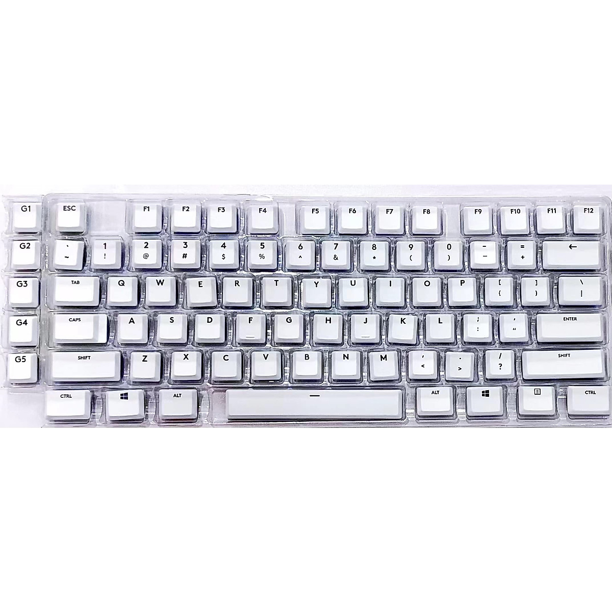 wj forG915 Full Set of 109/87 Keycaps Replacement G915/G913/G815/G813 TKL RGB Gaming Mechanical Keyboard (109 Keys White G915)