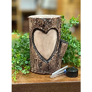 DIY carve names and date into tree candle kit Anniversary Date night Romantic Gift