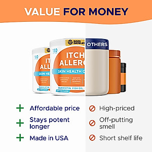 Dog Allergy + Omega 3 Bundle - Anti-Itch Skin & Coat Supplement + Allergy Support Chews - Omega 3, EPA&DHA Fatty Acids - Itching&Paw Licking Relief + Dry&Itchy Skin Treatment - 540 Chews - Made in USA