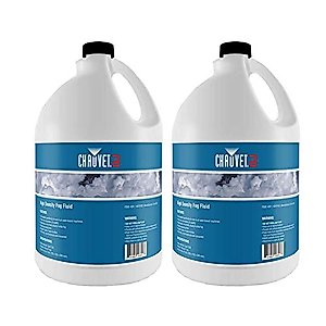 CHAUVET DJ HDF 1 Gallon of High Density Fog/Smoke Juice Fluid Hurricane Machines - 2 Pack