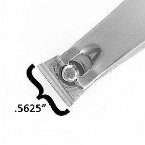 REFINE Wide Jaw Straight Cut Toenail Clipper, Stainless Steel, 2 Count