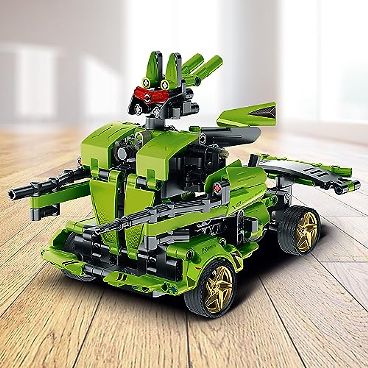 HEGOAI Remote Control Sports Car Building Set, Can Be Transformed STEM RC Car or Robot Model Set, Construction Toys for 7-9 Year Old Boys, 514 Pieces (Compatible with Lego Sets)