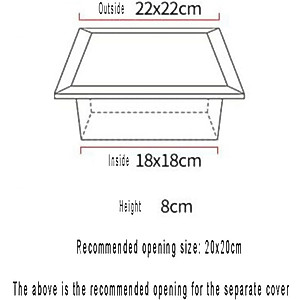 AttreX Square Trash and Waste Chute Lid Built-in Countertop, 304 Stainless Steel Balance Flap Cover Trash Grommet Swing Trash Can Lid-Only The -A Lid(Gold)