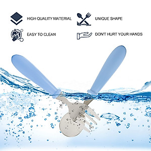 16 Pieces Toddler Fork and Spoon Silverware Set Stainless Steel Baby Utensils Round Handle & Tines for Safe Baby Toddler Self Feeding