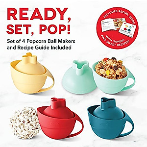 Dash Popcorn Ball Maker, Set of 4 (Multi-Color)
