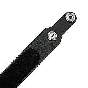AMVR Grip Straps Attachment Anti-Throw Leather Strap Accessories for AMVR Product Q2HP1, Adjustable Wrist Knuckle Strap-Black Replacement