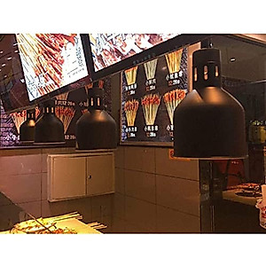 FUNNYBSG Commerical Food Heat Lamp, Retractable Ceiling Heat Lamp, Food Heat Lamp for Steak Pizza, Catering Kitchen Restaurant Chandelier Keep Food Warm