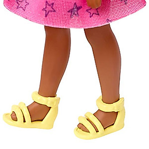 Barbie Club Chelsea Doll, 6-inch Brunette Doll with Space-Themed Graphic, GHV62