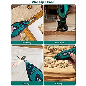 Ogeto Corded Power Rotary Tools with 6 Variable Speeds, 131 Accessories, Powerful Engraver, Polisher, and Sander, 5000-35000RPM Electric Drill Set for Handmade Projects and DIY Creations