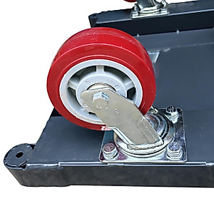 Platform Truck, Steel Deck, 30" x 60", 5" PU Casters, 2000 lb. Cap., Heavy Duty, Industrial Standard, Pake Handling Tools