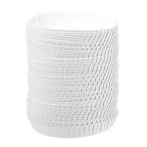 YARNOW Paper Mug Covers Cups with Lids 100Pcs Disposable Paper Cup Cover White Paper Drink Cup Lids Round Paper Coffee Cup Covers for Hotel Cafe Bar 7.5CM Ice Cream Cups with Lids Ice Cream Cups