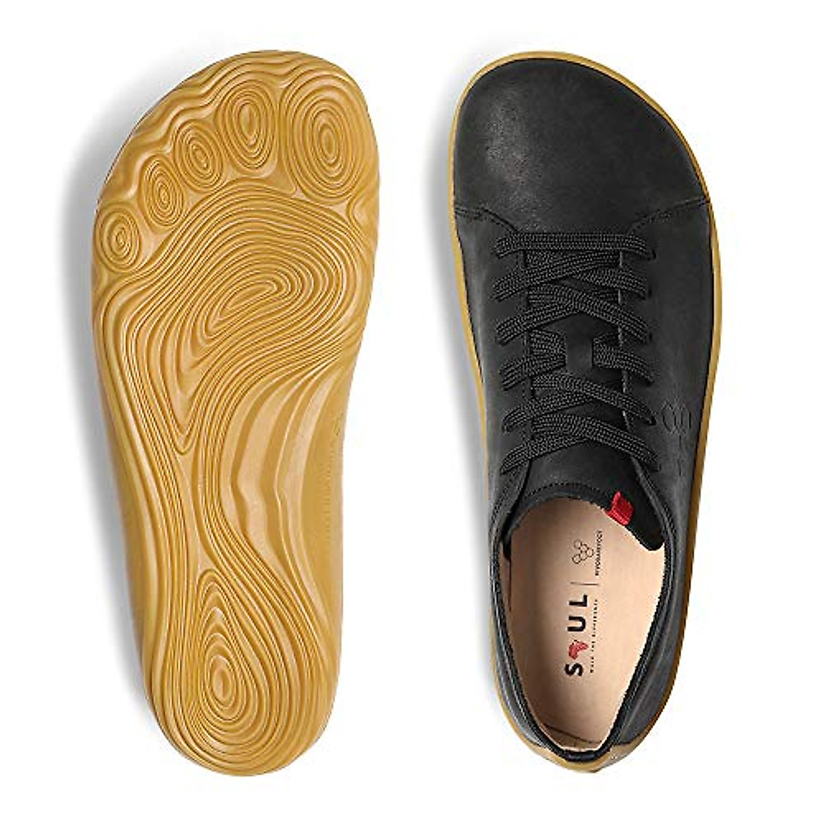 Vivobarefoot Addis, Womens Classic Leather lace-up with a Barefoot Feel & a Social Conscience Black