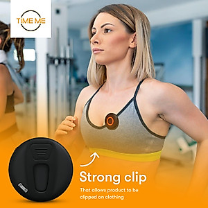 Time Me Timer - The Rest Time Fitness Timer - Countdown Gym Timer and Stopwatch To Help Track Rest Time While Working Out - Easy to Use Vibrating Timer - Small Compact Design With Rechargeable Battery
