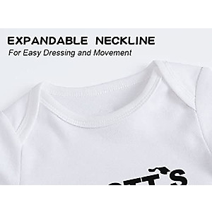 SiYooca Scott's Tots Cute Bodysuit Infant Rompers Unisex Baby Short Sleeve Onesie D blue 3 Months