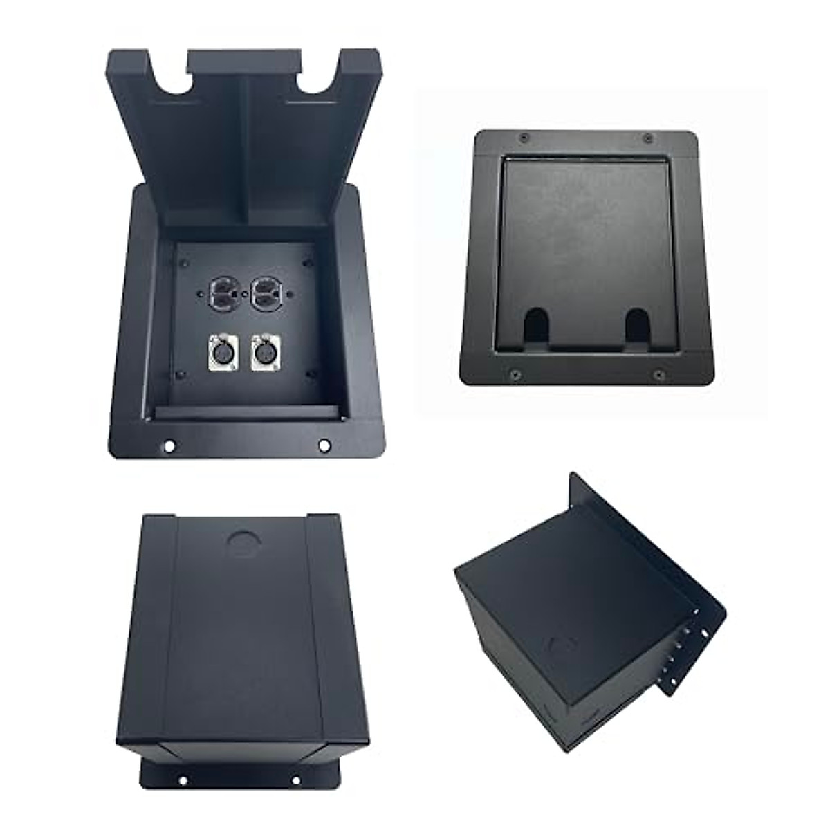 ProCraft Pro Audio Recessed Pocket Floor Box.1 AC Duplex 2 Channel Any Config