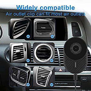 Magnetic Wireless Car Charger Vent Mount for Mag-Safe iPhone 14/14 Pro/13 Pro Max/12/12 Pro/Mini/Pro Max Magnet Car Charger 15W Mag Safe Phone Holder Stand Wireless Charging Air Vent Mount Charger