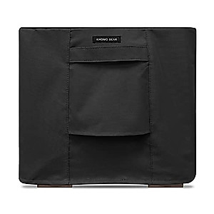 KHOMO GEAR Heavy Duty Outdoor Furniture Cover - Waterproof Square & Rectangular Covers with Air Vents - UV Resistant Polyester Patio Garden Cover - for Ottoman, Tables, Coffee Side Tables and Others