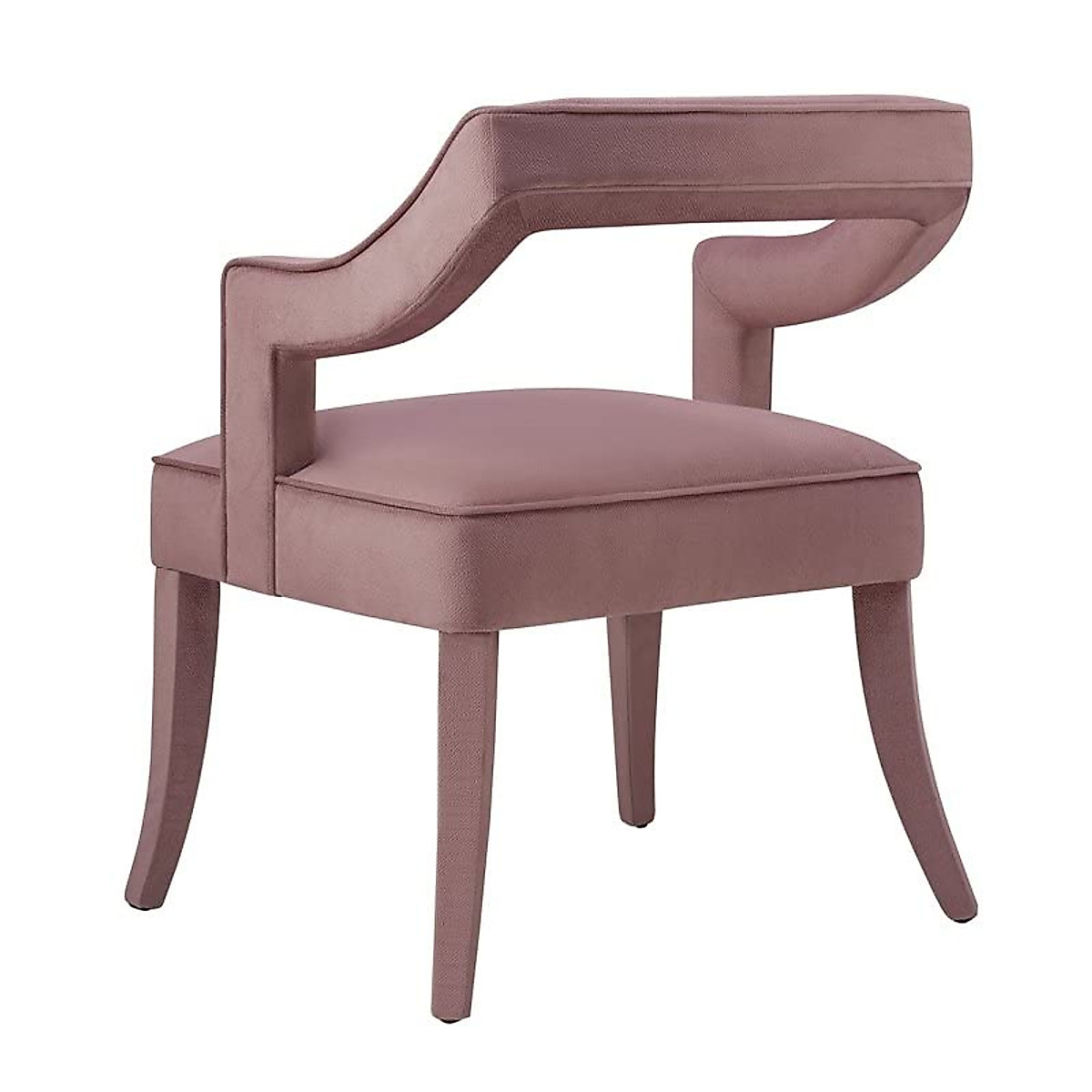 TOV Furniture Tiffany Modern Upholstered Dining Room Chair, Pink