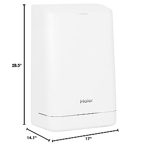 Haier 3-in-1 Portable Air Conditioner, Dehumidifier & Room Fan | 10,000 BTU | Easy Install Kit Included | Auto-Evaporation Technology Eliminates Need to Drain Water | Cools up to 350 Sq Ft | 115V