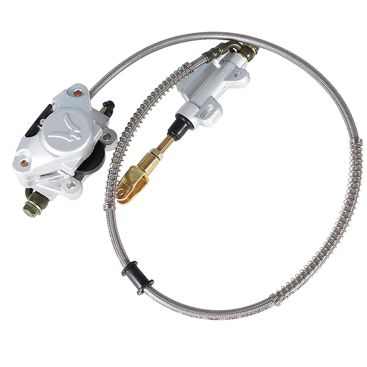 32 Go Kart Axle Kit with Shaft + Hub+ Chain+ Brake Master Cylinder + Sprocket Replacement for Go Kart ATV