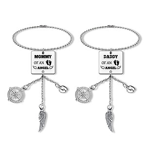 Loss Memorial Gifts Rearview Mirror Hanging Ornament Loss of Baby Sympathy Gift Loss of Child Miscarriage Keepsake in Memory of Infant Pregnancy Infant Loss Car Ornament Interior Accessories Set