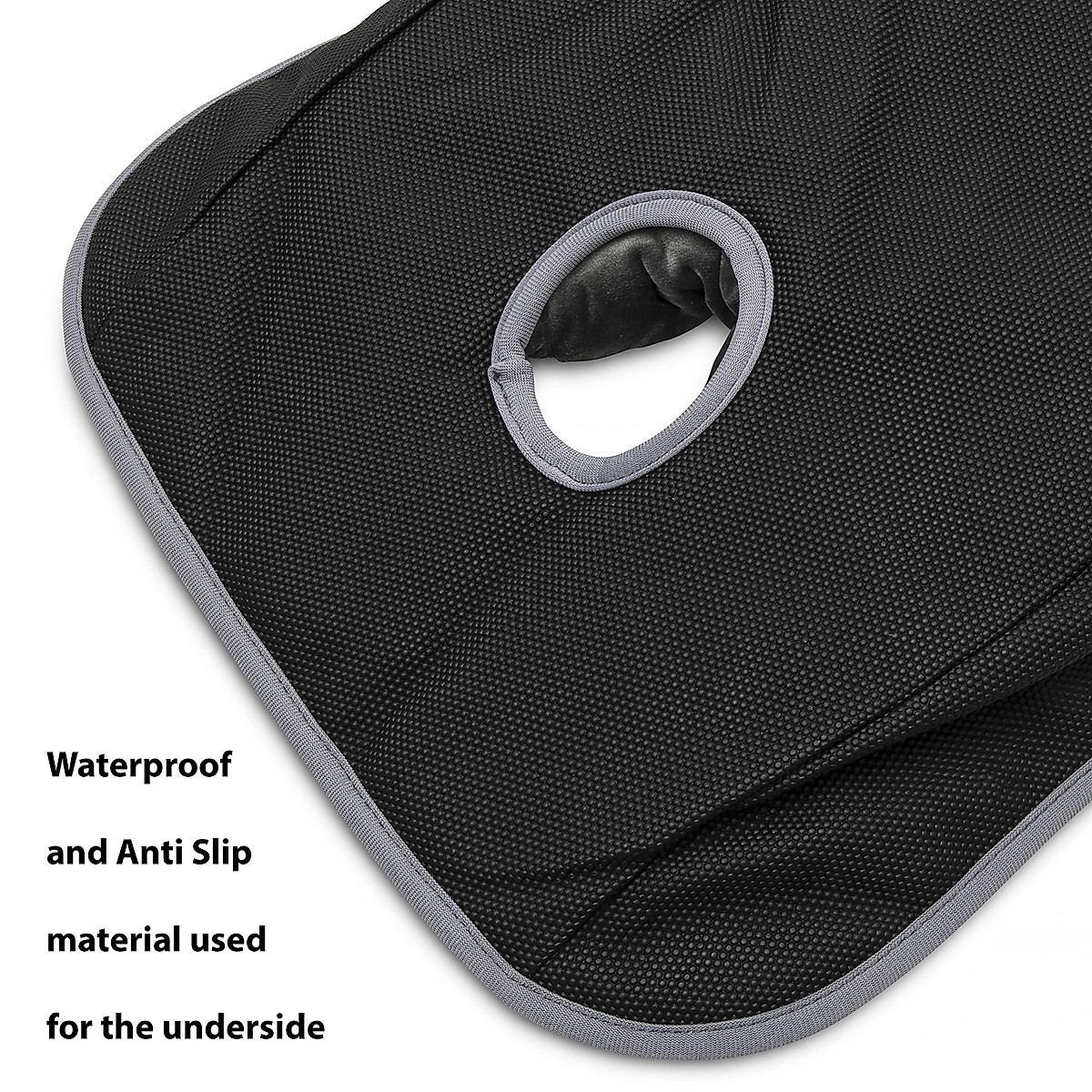 PEBBLEWICK Piddle Pad Child Seat Protector - Raised Waterproof Liner - for Potty Training Accidents, Spills or Crumbs in Carseats, Strollers or High Chairs - Complete with 2 Window Cling Sunshades