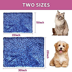 MARUNDA Self-Warming Cat Bed,Super Soft Dog Bed Crate Bed Blanket, Self Heating Cat Pad, Thermal Cat and Dog Warming Bed Mat. (Self-Warming, S - 22" * 15")