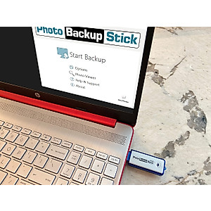 Photo Backup Stick for Computers - Picture and Video Back Up USB 3.0 Tool for PC and Mac (16GB)