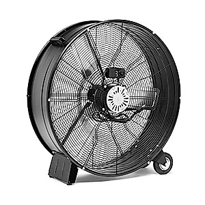 AmazonCommercial, Black 2-Speed 30-Inch Drum Fan