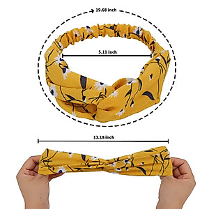 YARIEW 20 Pack Boho Headbands for Women Womens Headbands Head Bands No Slip Fashion for Women Hair Bands Boho Knotted Turban Fashion Headbands for Wigs Hair Accessories for Women and Girls…