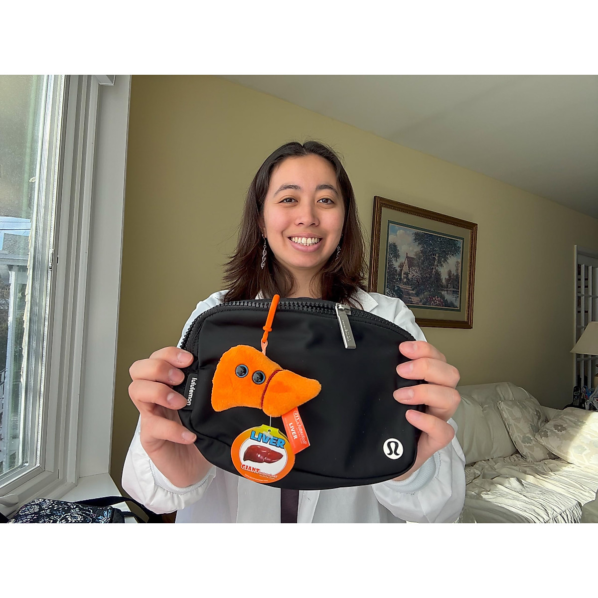 GIANTmicrobes Liver Plush Keychain – Anatomical Organ Toy, Get Well Gift for Post-Surgery or Illness, Unique Gift for Students, Educators, Doctors, Public Health Experts and Scientists