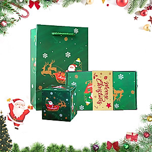 TERFISE Surprise Box Gift Box For Money,Surprise Gift Box Explosion Christmas,Folding Pop Out Money Surprise Gift Box,Exploding Surprise Gift Box (Green,10pcs)