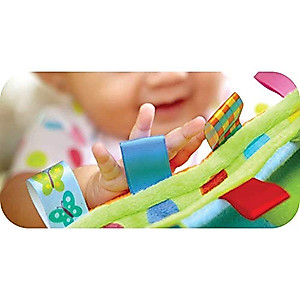 G-Tree Tag Blanket Baby Infant Comfort Plush Security Blanket Cute Soft Kids, Newborn Gift Birthday Present(Green Dot)