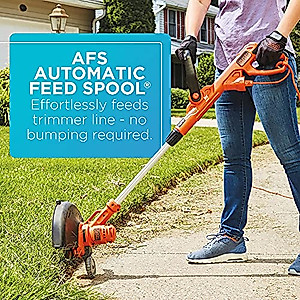 BLACK+DECKER String Trimmer with Auto Feed, Electric, 6.5-Amp, 14-Inch (BESTA510)