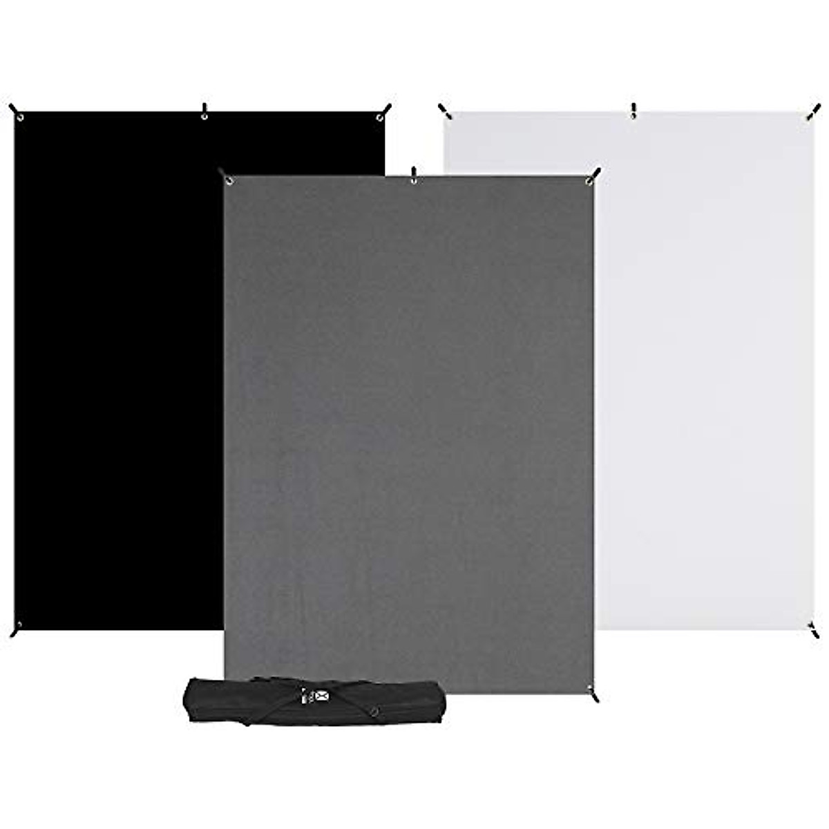 Westcott X-Drop 3-Pack Backdrop Kit (5' x 7') Quick Assemble, Portable Background for Portrait Photography and Headshots