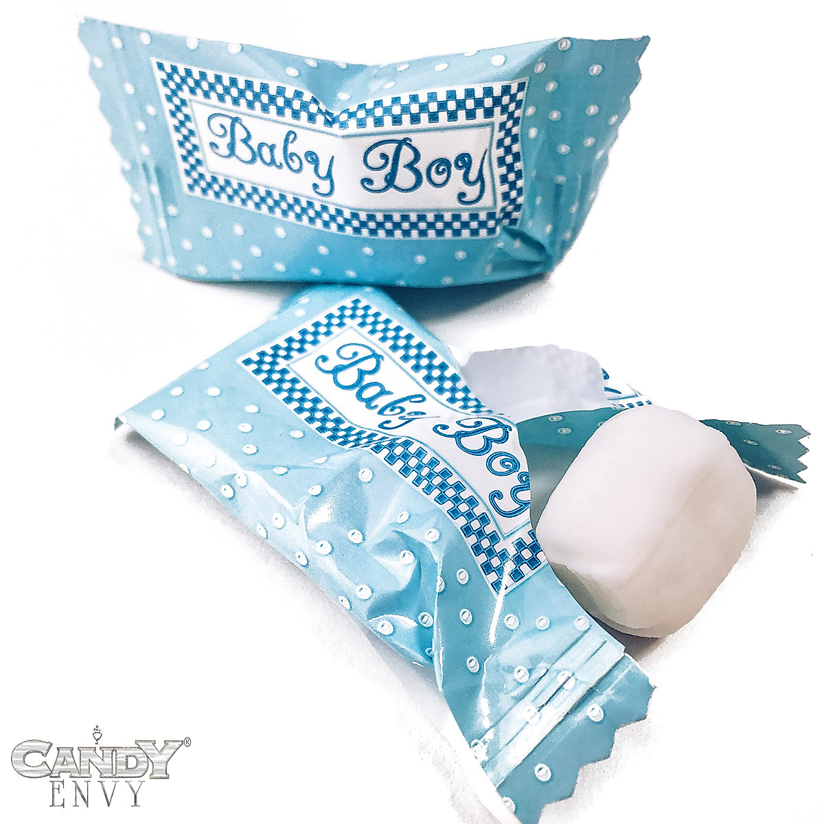 Baby Boy Buttermints - 13 oz. Bag - Approximately 100 Individually Wrapped Mints - It's a Boy Baby Shower Candy, Baby Reveal Party Favors