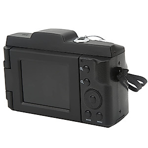 Vlogging Camera, 16X Zoom 180 Degree Flip Screen 16MP 2.4in TFT LCD 1/4in Screw Mount Digital Camera for Shooting