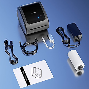 Omezizy Bluetooth Thermal Label Printer 4x6 - D520BT Thermal Shipping Label Printer for Small Business, Wireless Label Printer for Shipping Packages, Compatible with USPS, Shopify, Amazon