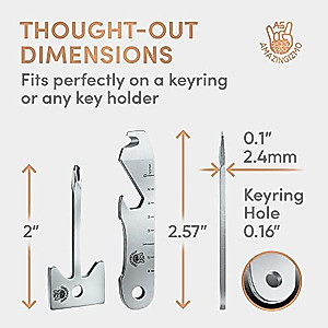 Key Holder & Key Organizer Keychain with matched Keychain multi-tool toolset by AmazinGizmo - House & Car Compact Black Multi Key Chain | Keyring Multitool | Screwdrivers | Bottle opener | Box Opener