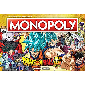 Monopoly Dragon Ball Super | Recruit Legendary Warriors Goku, Vegeta and Gohan | Official Dragon Ball Z Anime Series Merchandise | Themed Monopoly Game
