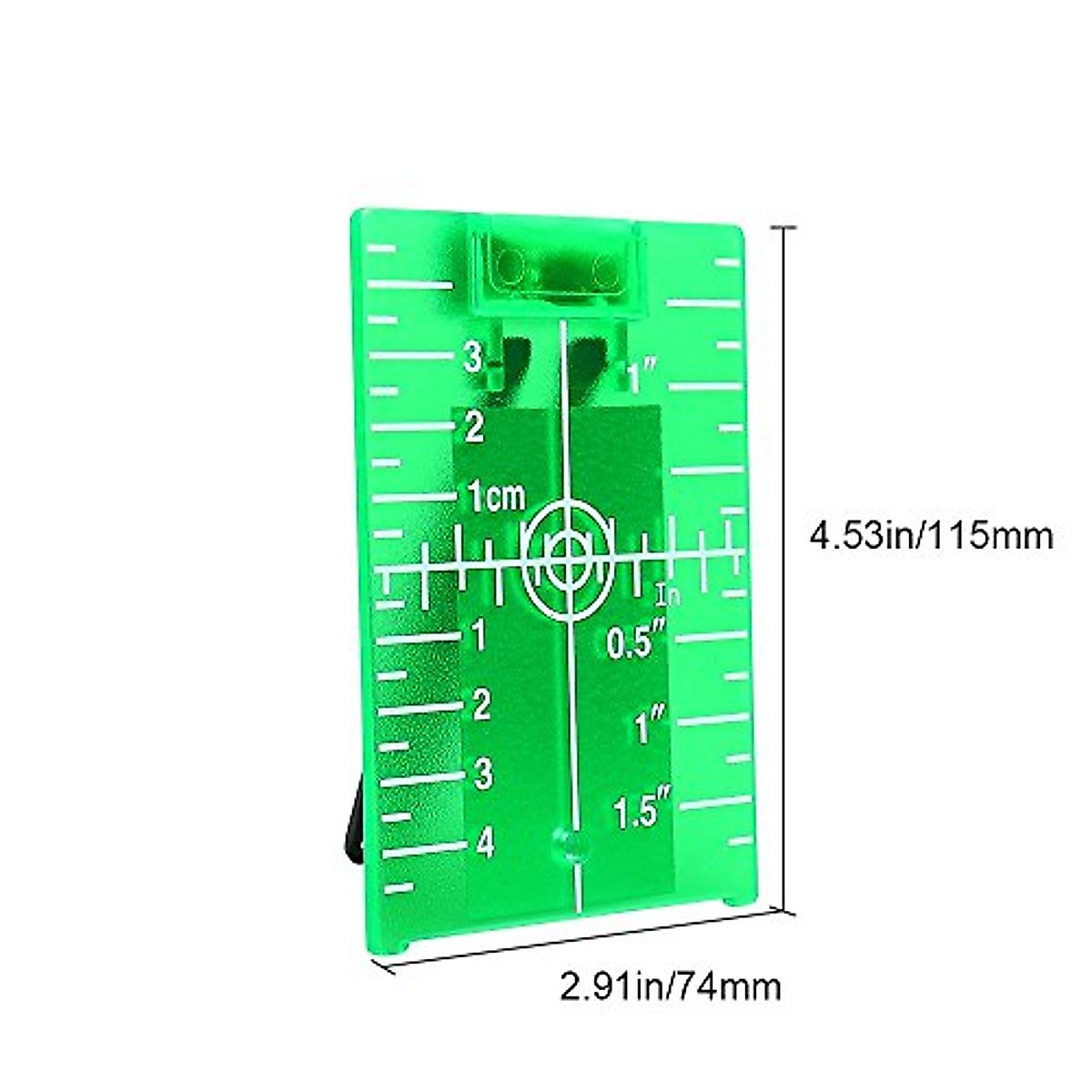 Huepar TP01G-Magnetic Floor Laser Target Plate Card with Stand for Green Beam Applications Enhancing the Visibility of Green Laser Lines or Points 1.3 Times