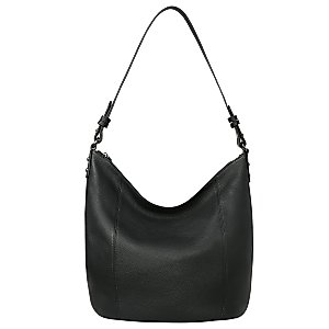 Iswee Black Leather Purse Shoulder Bag for Women Hobo Purses and Handbags Pocketbooks Cross Body Bag Large (Black)