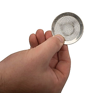 Treasure Gurus Stainless Steel Metal Kitchen Sink Basin 2pc Filter Set Strainer Stopper Bath Tub Hair Catcher Drainer