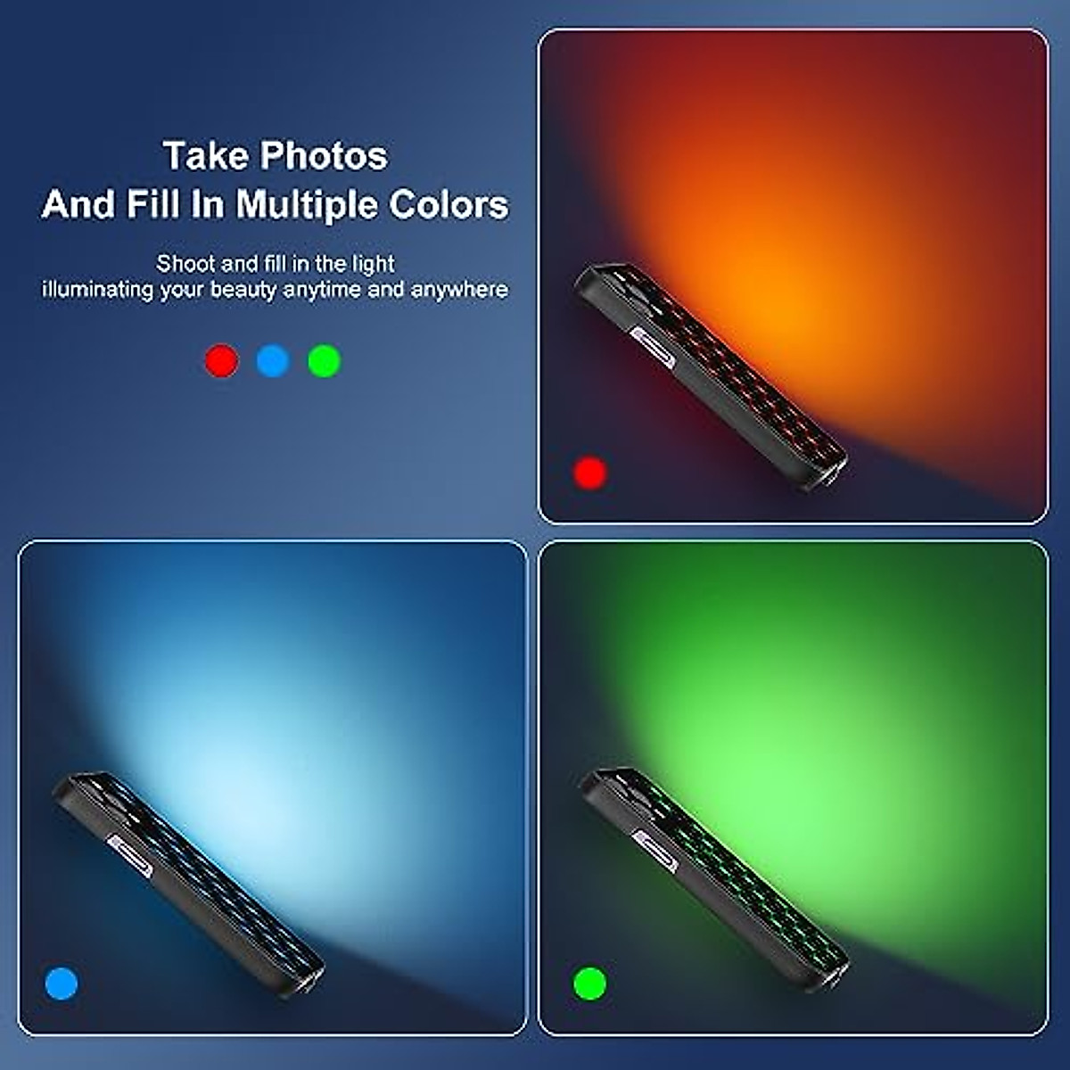 YOLOLAND iPhone 14 Pro Max Phone Case, RGB Led Luminous Phone Case, Starry Sky Shining, Colorful Flashes