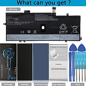 Laqueena L18C4P71 Laptop Battery Compatible with Lenovo ThinkPad X1 Yoga 4th Gen / X1 Carbon 7th Gen 2019 8th Gen 2020 Series L18L4P71 L18M4P72 02DL005 02DL006 02DL004 SB10K97643 SB10K97642 SB10K97644