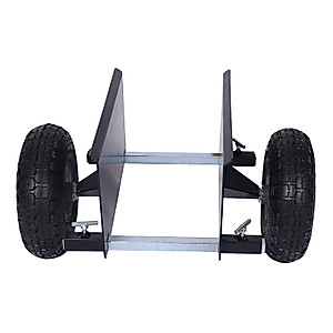 TehRecBT Door Dolly Panel Mover, 600-Pound Weight Capacity, Panel Dolly Drywall Dolly Wood Mover with 10" Pneumatic Wheels