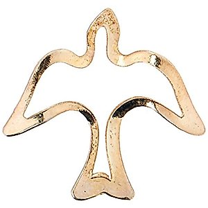 Cathedral Art (Abbey & CA Gift Open Golden Dove Inspirational Lapel Pin, One Size, Silver, 1 Count (Pack of 1)